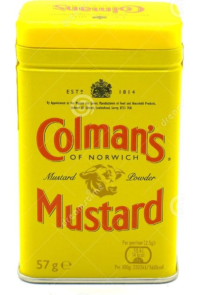 Colman's English Mustard Ithal Toz Hardal 57 Gram Colmans Colman's English Mustard Ithal Toz Hardal 57 Gram Colmans