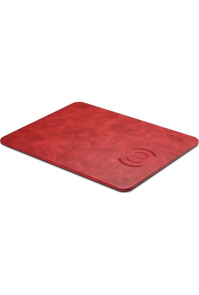 Addison WMP-15 Kablosuz Şarjlı Mouse Pad Kırmızı Addison WMP-15 Kablosuz Şarjlı Mouse Pad Kırmızı