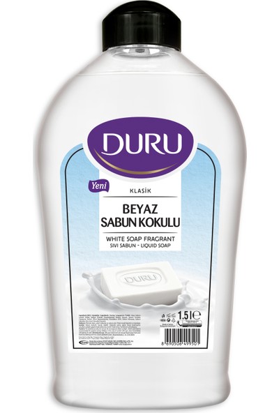 Duru Beyaz Sabun Kokulu Sıvı Sabun 1,5lt