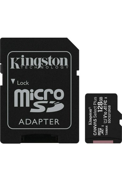 Kingston 128GB MicroSD Canvas Select C10 Hafıza Kartı SDCS2/128GB