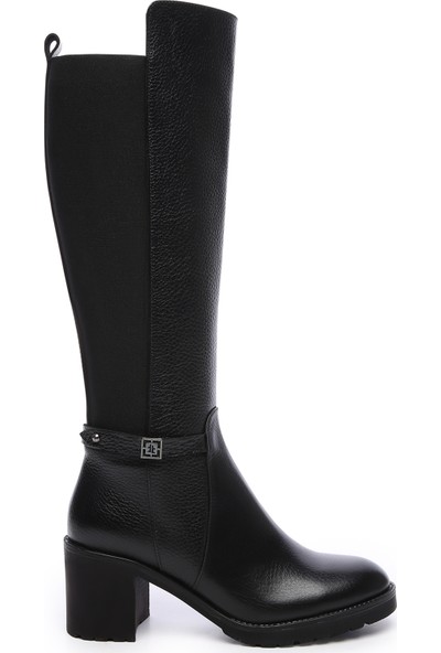 Kemal Tanca Kadın Deri Çizme Çizme 94 710C Bn Czm Sk19/20