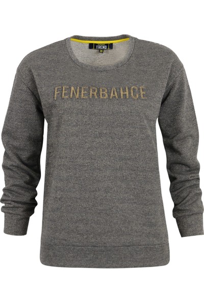 Fenerium Kadın Trend Glitterli Emboss Sweat