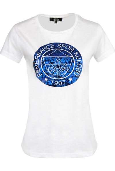 Fenerium Kadın Tribün Yaldız T-Shirt