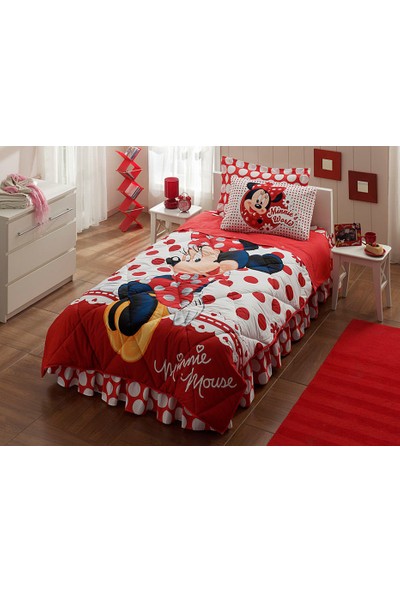 Taç Dısney Mınnıe Mouse Uyku Seti Tek Kişilik