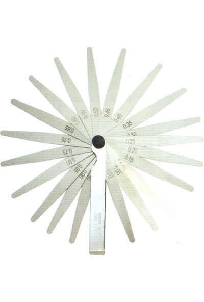 Aydal A Sentil/feller Ölçü Çakısı 0,05 - 1,00 mm Uzunluk: 1000 mm - 20 Yapraklı