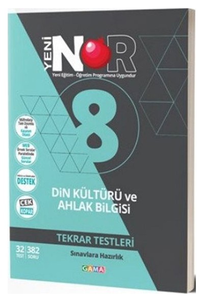 Gama Yayınları 8.Sınıf Din Kültürü Tekrar Testleri Gama Yayınları 8.Sınıf Din Kültürü Tekrar Testleri