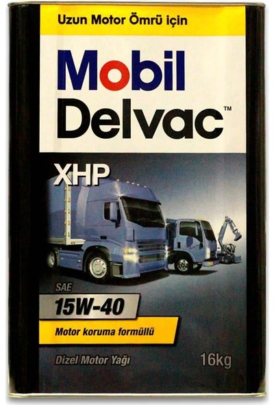 Mobil Delvac XHP 15W-40 Dizel Motor Yağı 16 Litre ( Üretim Yılı: 2021 )