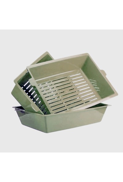 Elekli 3 Katlı Kedi Tuvaleti