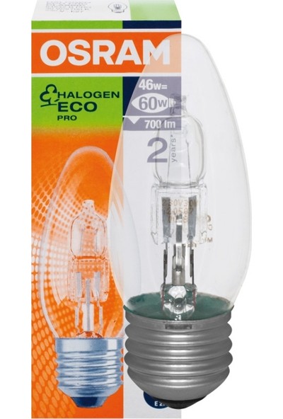 Osram E27 Buji 46 w 60 w 700 Lümen