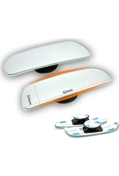 GD 24 Kör Nokta Aynası Dikdörtgen Çerçevesiz Gerçek Cam Ultra Ince 90 mm 360 Derece GD 24 Kör Nokta Aynası Dikdörtgen Çerçevesiz Gerçek Cam Ultra Ince 90 mm 360 Derece