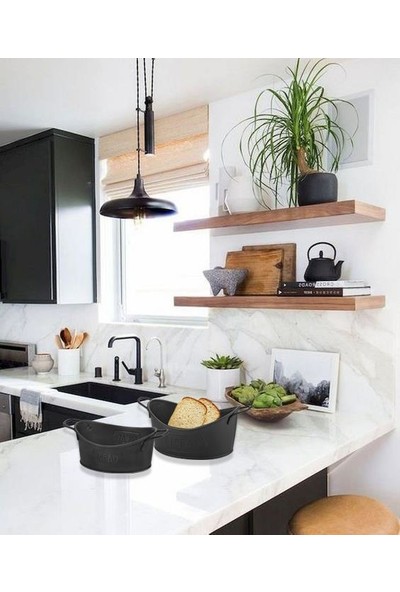 The Mia Ekmek Servisi 23 x 14 Cm - Siyah