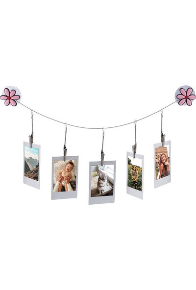 Fujifilm Instax Çiçek Vantuzlu 5 Kıskaçlı Resim Şeridi