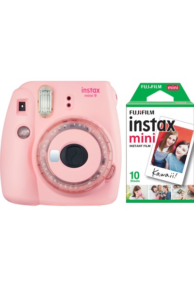 Fujifilm Instax Mini 9 Toz Pembe Limited Edition Fotoğraf Makinesi 10'lu Film Fujifilm Instax Mini 9 Toz Pembe Limited Edition Fotoğraf Makinesi 10'lu Film