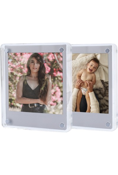 Fujifilm Instax Square Kare Film Uyumlu Mıknatıslı Pleksi Resim Çerçevesi 2'li Fujifilm Instax Square Kare Film Uyumlu Mıknatıslı Pleksi Resim Çerçevesi 2'li