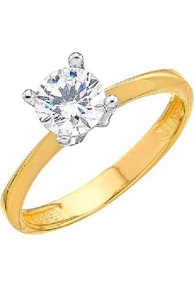 Harem Altın 14 Ayar Altın Tektaş Yüzük E323