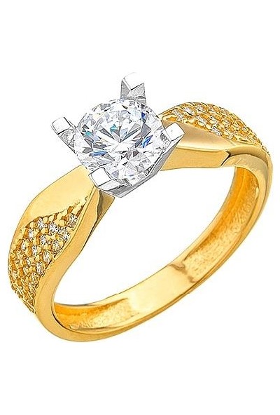 Harem Altın 14 Ayar Altın Tektaş Yüzük E335