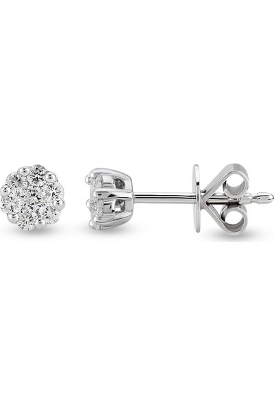 Harem Altın 0.27 Ct Coronet Pırlanta Küpe Cork10