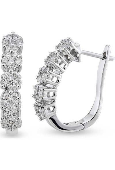 Harem Altın 0.98 Ct Coronet Pırlanta Küpe Cork6