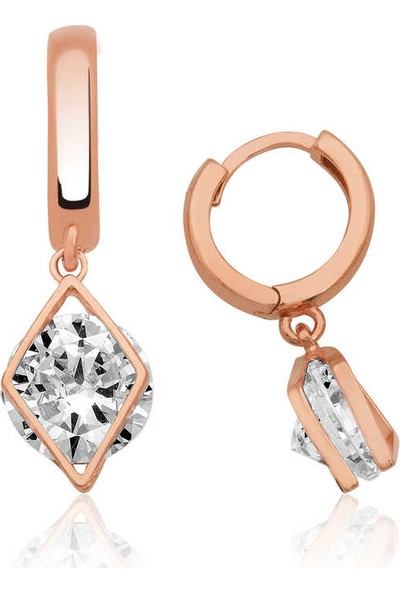 Harem Altın Gümüş Üç Boyutlu Geometrik Küpe