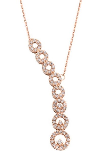 Harem Altın Pırlanta Montür Süzme Abiye Gümüş Kolye - Gms1203