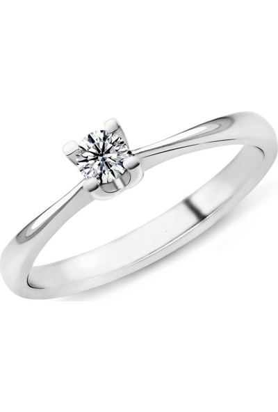 Harem Altın 0.31 Karat E Renk Tektaş Pırlanta Yüzük Pr495