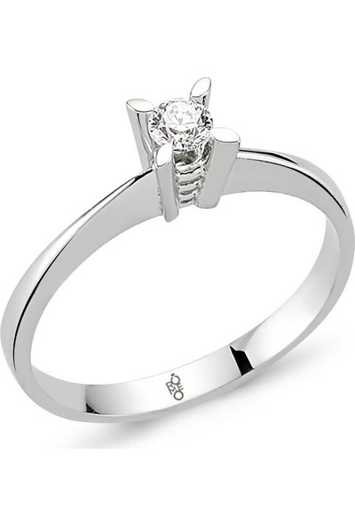 Harem Altın 18 Ayar Altın 0.30 Ct Pırlanta Tektaş Yüzük Rm30031