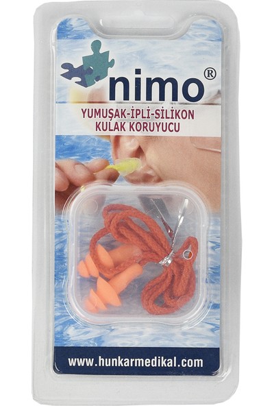 Dermateks Nimo Yumuşak Ipli Silikon Kulak Koruyucu Dermateks Nimo Yumuşak Ipli Silikon Kulak Koruyucu