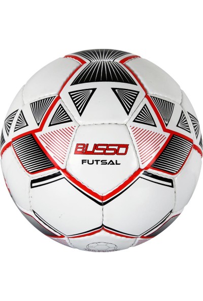 Busso Futsal Top Kırmızı Beyaz Yeni