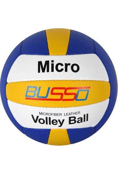 Busso Mıcro Voleybol Topu Sarı Mavi Beyaz Busso Mıcro Voleybol Topu Sarı Mavi Beyaz