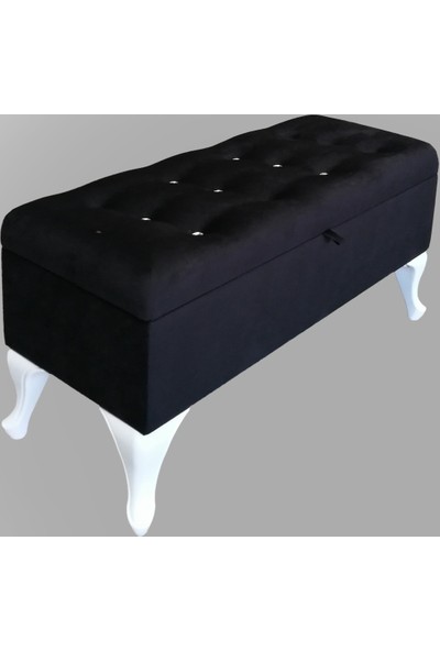 Ertok Sandıklı Puf Koltuk Siyah