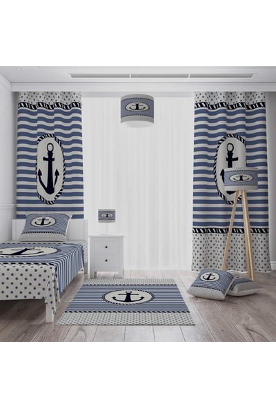 Cici Çizgili Denizci Erkek Çocuk Tasarımsı 80 x 150 cm