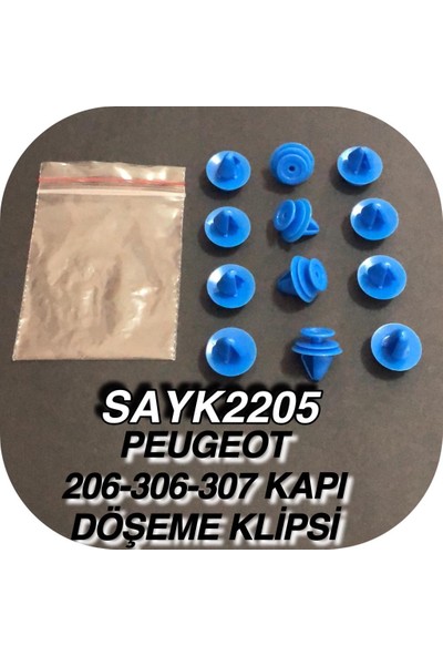 Saypi̇ Peugeot 206-306-307-Kapı Döşeme Klipsi