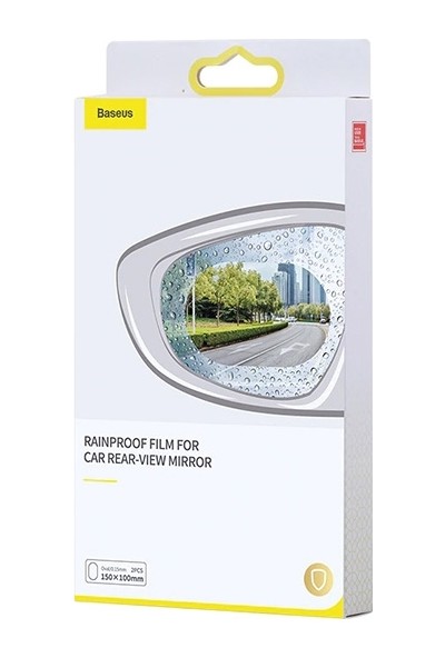 Baseus 150X100 Anti Sis Yağmur Geçirmez Hidrofobik Dikiz Aynası Film 2 Adet SGFY-D02 Baseus 150X100 Anti Sis Yağmur Geçirmez Hidrofobik Dikiz Aynası Film 2 Adet SGFY-D02