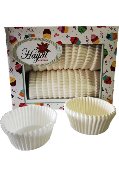 Beyaz Muffin Kağıdı No:4 Kek Kapsülü 600 Adet