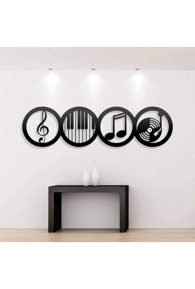 Dekkor Art Müzik Sembolleri Metal Duvar Tablosu Dekkor Art Müzik Sembolleri Metal Duvar Tablosu