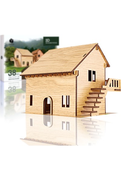 Pershang Rüya Evi 38 Parça Ahşap 3D Puzzle Pershang Rüya Evi 38 Parça Ahşap 3D Puzzle