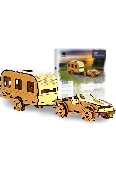 Pershang Karavan 188 Parça Ahşap 3D Puzzle Pershang Karavan 188 Parça Ahşap 3D Puzzle