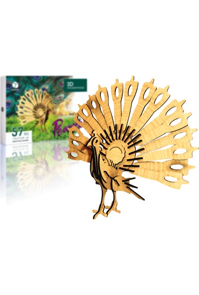 Pershang Tavuzkuşu 57 Parça Ahşap 3D Puzzle Pershang Tavuzkuşu 57 Parça Ahşap 3D Puzzle