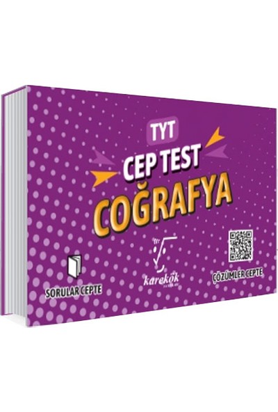 Karekök Yayınları TYT Cep Test Coğrafya Karekök Yayınları TYT Cep Test Coğrafya