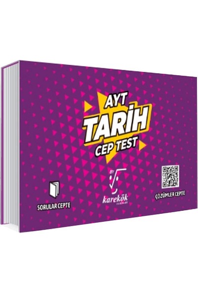 Karekök Yayınları AYT Cep Test Tarih Karekök Yayınları AYT Cep Test Tarih