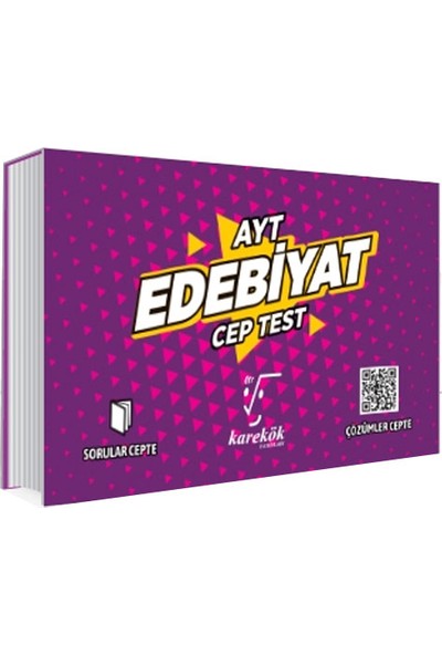Karekök Yayınları AYT Cep Test Edebiyat Karekök Yayınları AYT Cep Test Edebiyat