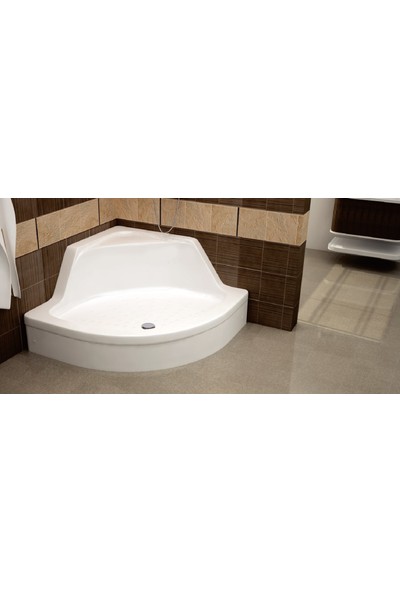 Ubm Banyo Oval Oturmalı Duş Teknesi 100 x 100 cm