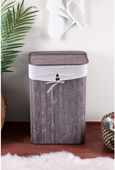 Emorfo Katlanır Bambu Dikdörtgen Çamaşır Sepeti Hasır Çamaşır Sepeti Emorfo Katlanır Bambu Dikdörtgen Çamaşır Sepeti Hasır Çamaşır Sepeti