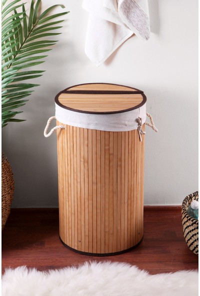 Emorfo Katlanır Bambu Yuvarlak Çamaşır Sepeti Hasır Çamaşır Sepeti Kirli Sepeti Emorfo Katlanır Bambu Yuvarlak Çamaşır Sepeti Hasır Çamaşır Sepeti Kirli Sepeti