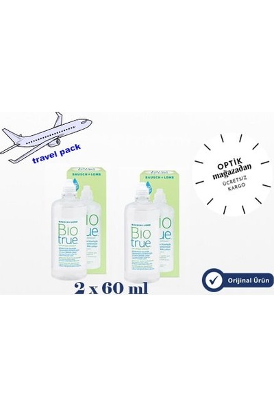 Bio True 60 ml Seyehat Paketi 2 Kutu