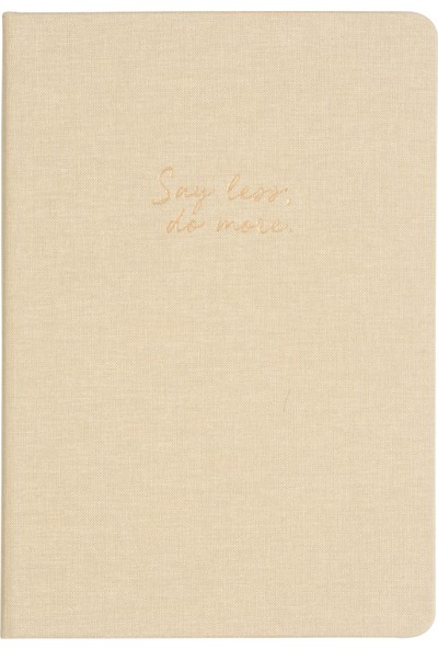 Matt Notebook 14x20 Sert Kapak Defter Çizgili Bej