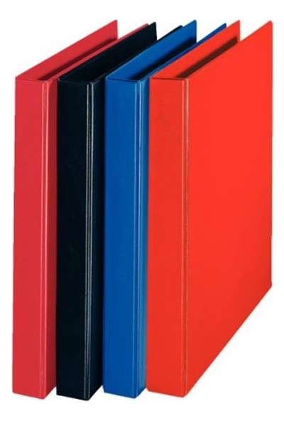 Esselte Klasör 4 Halkalı Dış Cepli-Pp Koyu Mavi 42421535