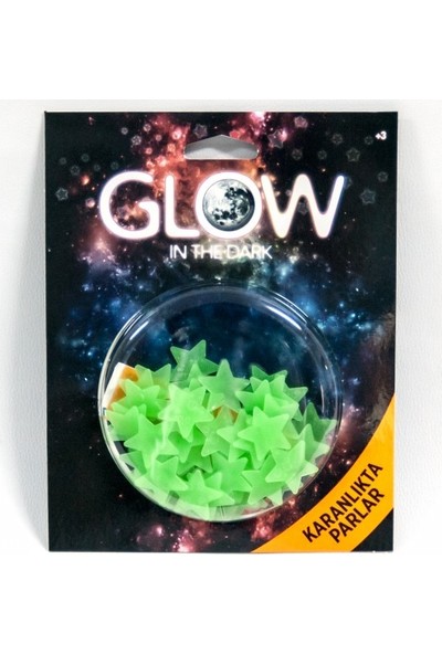 Artikel FS-211 Fosforlu Yeşil Küçük Yıldız 40'lı Duvar Süsü