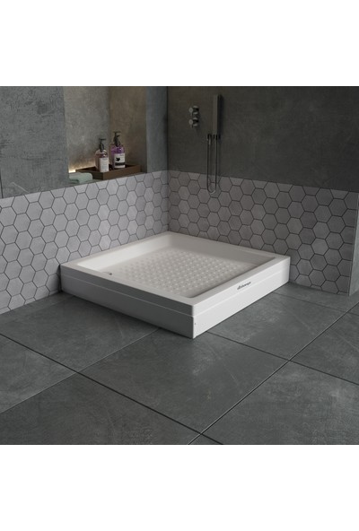 Dbbanyo Kare Duş Teknesi Panelli 80*80*15 cm