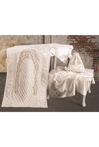 Estelica Seccade Bohça Seti Orkide Krem